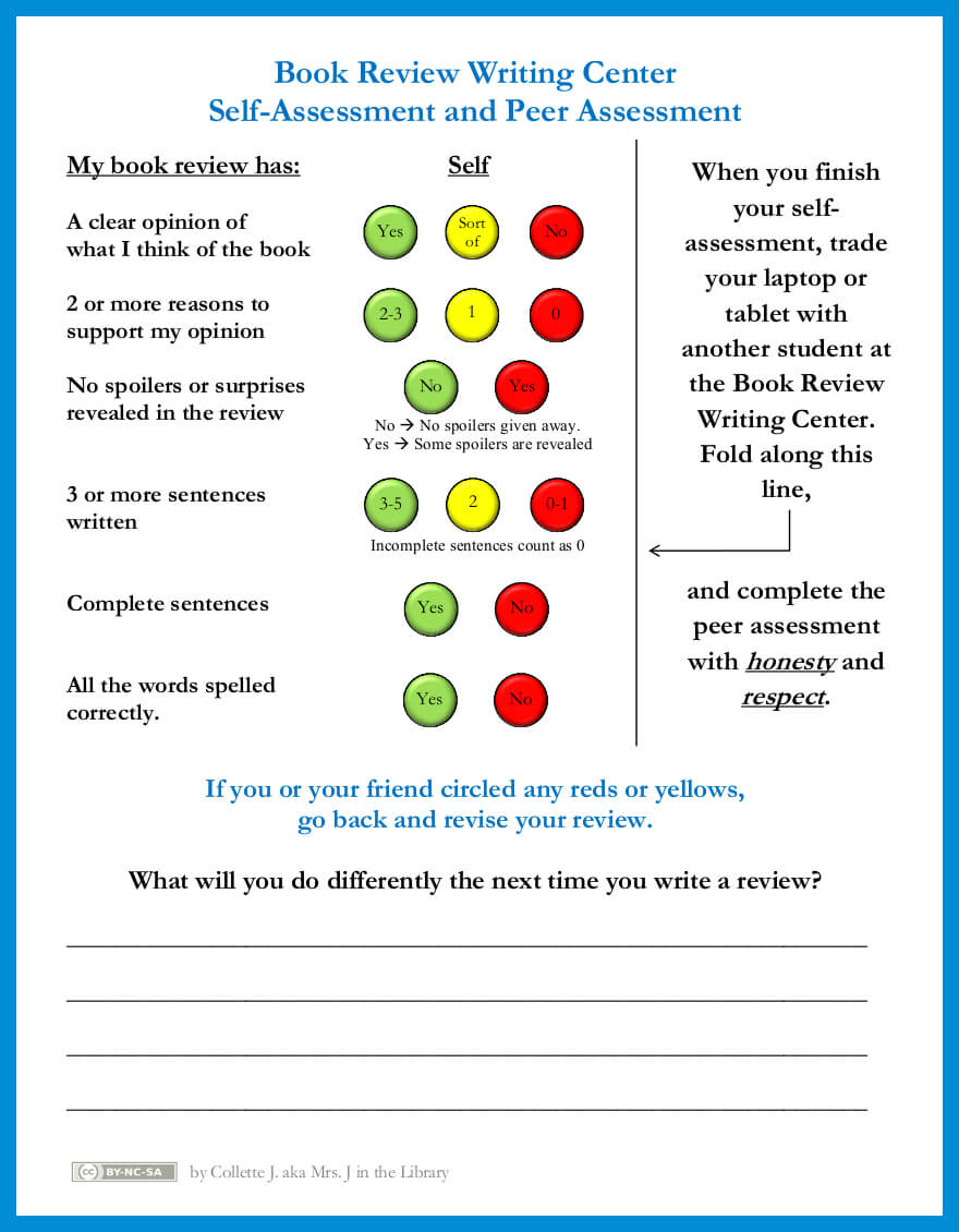 Feedback & Assessments for Student-Written Book Reviews | Mrs. J in the ...