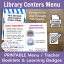 Printable Menu or Tracker Booklets for Library Centers Management | Mrs ...