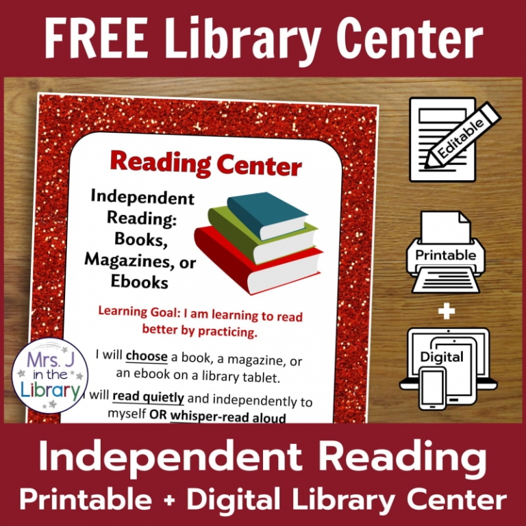 FREE Independent Reading Library Center | Mrs. J in the Library