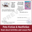 Pets Theme Fiction & Nonfiction Read-aloud and Research Unit | Mrs. J ...