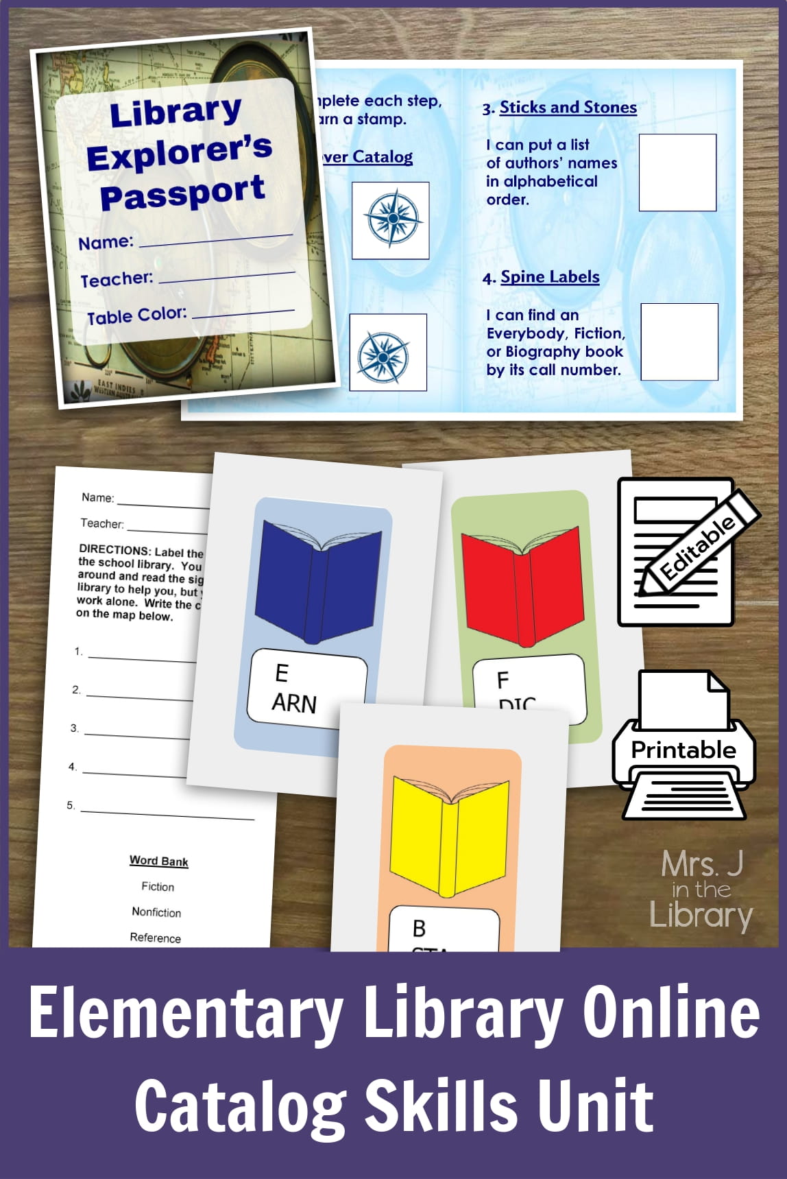 Library Catalog Skills Passport Unit | Mrs. J in the Library