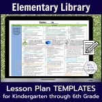 Elementary School Library Lesson Plan Templates | Mrs. J in the Library