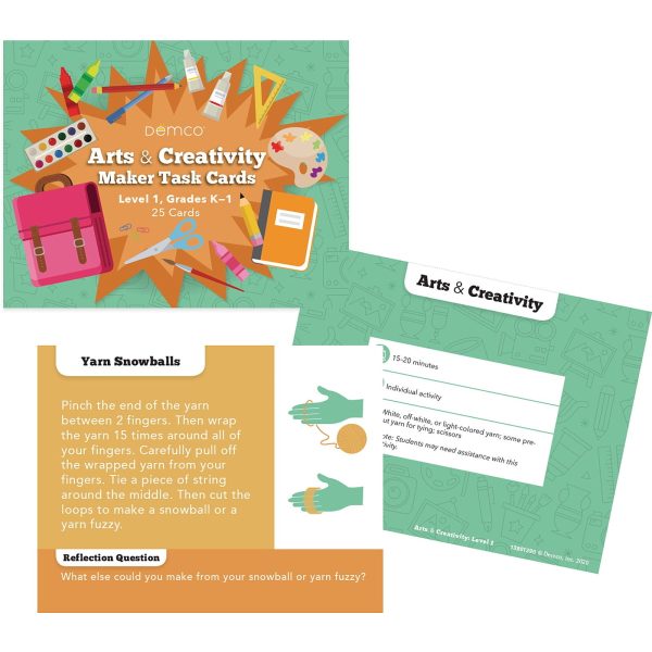 Demco® Maker Task Cards - Arts & Creativity | Mrs. J in the Library