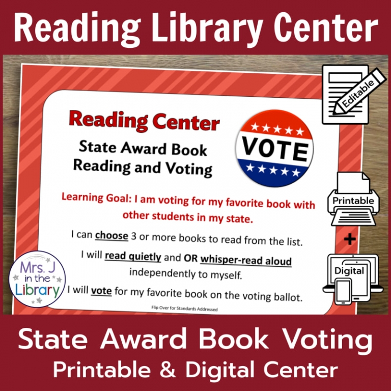 Promoting State Award Books with Library Centers & Read-aloud Lessons ...