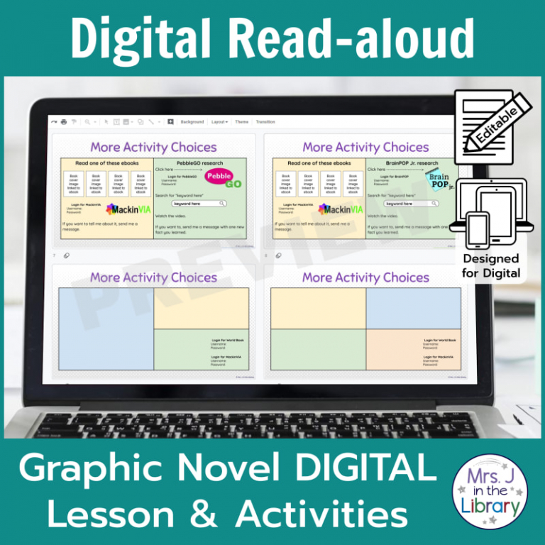 Graphic Novels Read-aloud Activities BUNDLE for Google Slides | Mrs. J ...