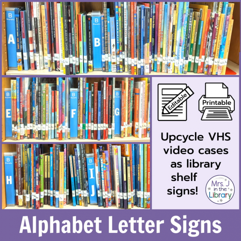 Library Shelf Signs BUNDLE to Transform Your Bookshelves | Mrs. J in ...