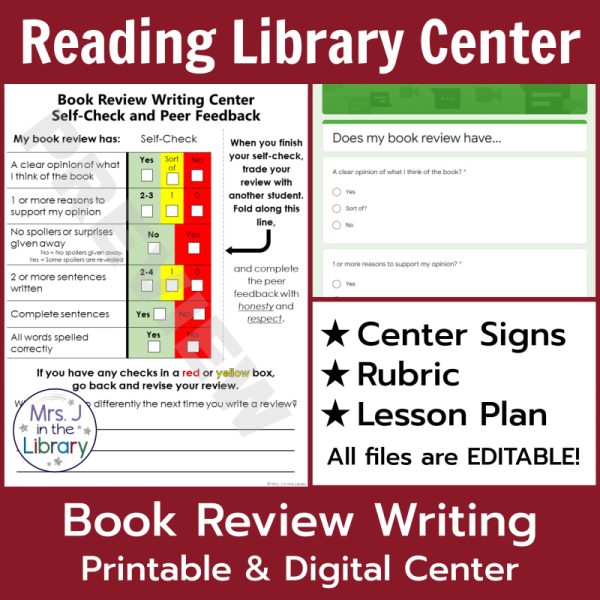 Printable Menu or Tracker Booklets for Library Centers Management - Mrs ...