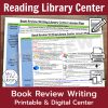 Online Book Review Writing Printable & Digital Library Center | Mrs. J ...