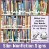 Slim Nonfiction Dewey Library Signs | Mrs. J in the Library