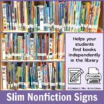 Library Shelf Signs BUNDLE to Transform Your Bookshelves | Mrs. J in ...