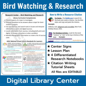 Bird Watching and Research Library Center (Digital) | Mrs. J in the Library