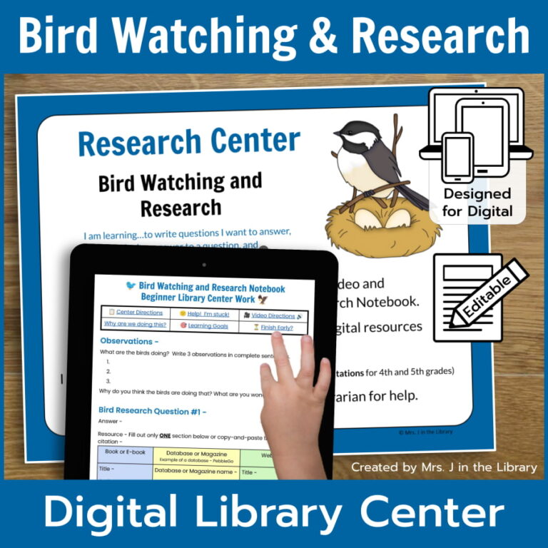 Bird Watching and Research Library Center (Digital) | Mrs. J in the Library