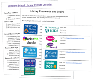 FREE Library Website Checklist | Mrs. J in the Library