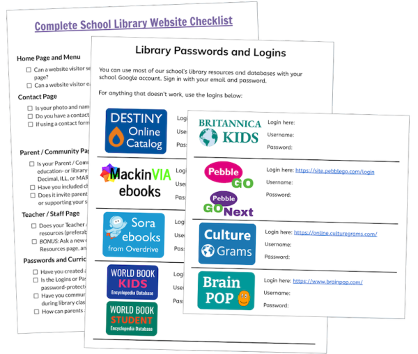 6 Essentials Every School Library Website Needs | Mrs. J in the Library
