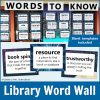 Outer Space Theme Library Word Wall & Vocabulary Cards | Mrs. J in the ...