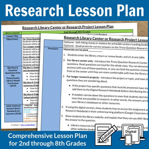 Differentiated Research Notebooks & Lesson Plan for Google Docs | Mrs ...