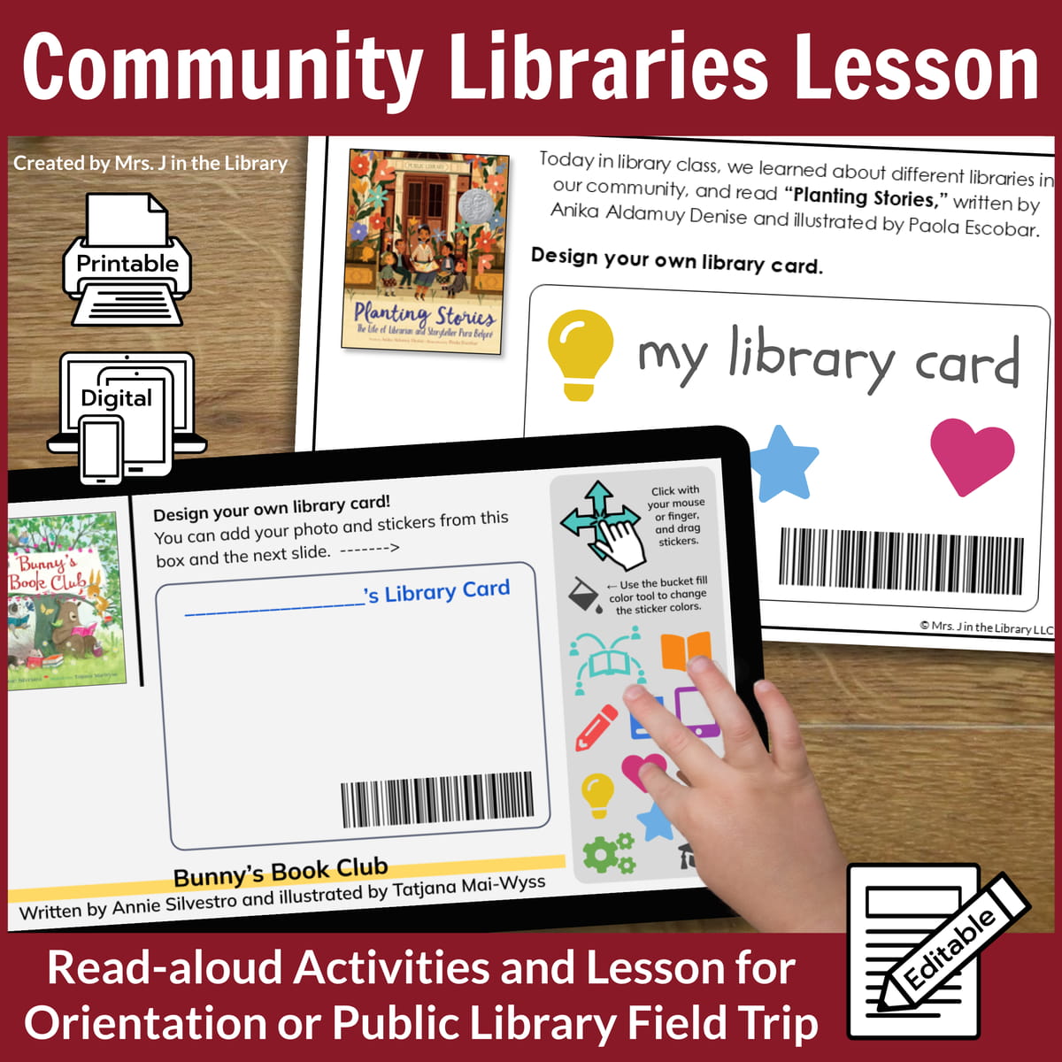 Community Libraries K-2 Elementary Orientation Read-aloud Activities ...